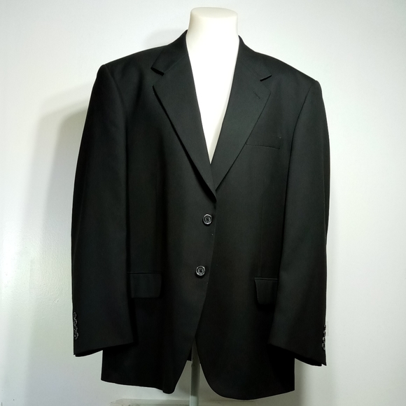 George | Jackets & Coats | George Mens Black Suit Jacket Sz 44r | Poshmark